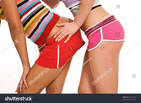 Two Girls Sexual Position Isolated Stock Photo Shutterstock