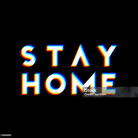 집에 세련된 로고 슬로건을 유지합니다 동기 부여 트렌드 포스터 배너 현대 스타일 텍스트 문자 타이포그래피 벡터 일러스트레이션 0명에 대한 스톡 벡터 아트 및 기타 이미지