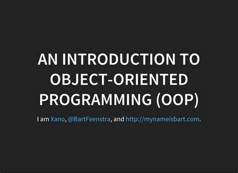 an introduction to object oriented programming drupalcamp north 2015 pdf