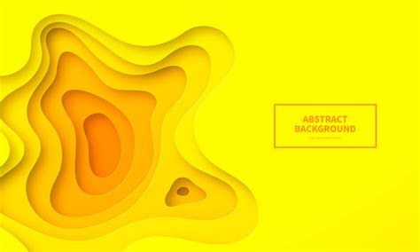 종이 컷 배경입니다 오렌지 노란색 추상파 모양 트렌디 한 3d 디자인 페이퍼커팅에 대한 스톡 벡터 아트 및 기타 이미지 페이퍼커팅 3차원 형태 곡선 Istock