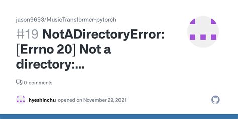 Notadirectoryerror Errno 20 Not A Directory Modelpysaveyml While Training · Issue 19