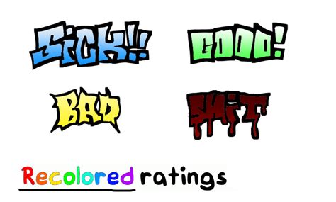 Recolored Ratings Mod For Friday Night Funkin Fnf Mods