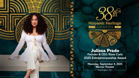 Rizos Curls Julissa Prado To Receive 2025 Hispanic Heritage Award For