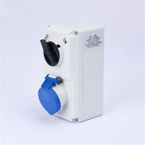P A IP Three Phase Interlocked Switch Socket IEC Standard