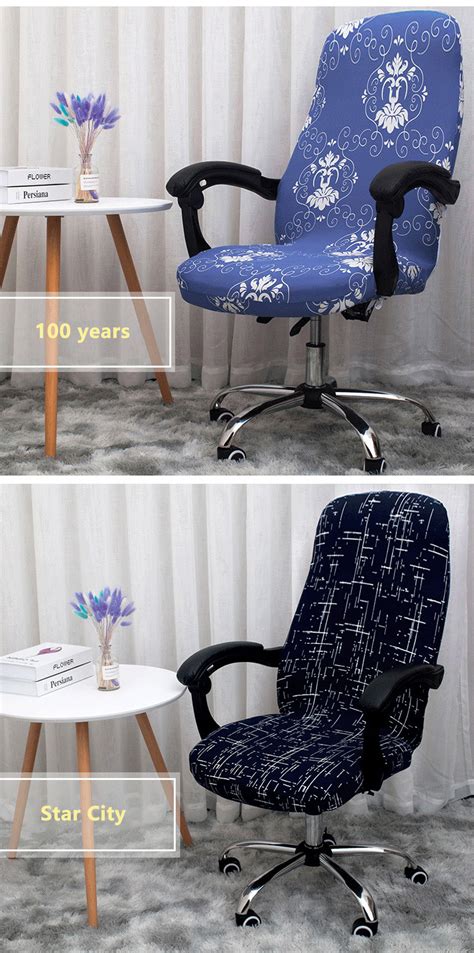 Badu Bg Калъф за офис въртящ се компютърен стол Еластичен калъф за стол Анти мръсен Подвижен