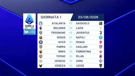 Il Calendario Serie A 2026 2027 Tutte Le Giornate