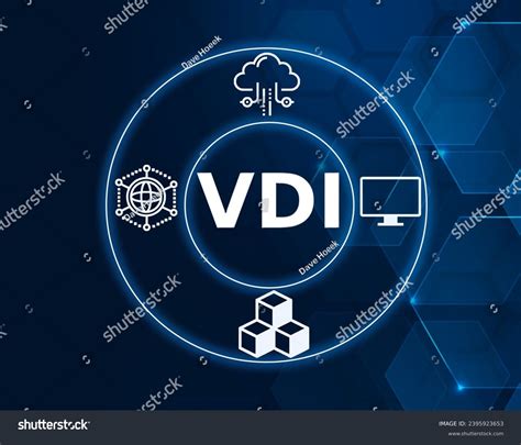 Vdi Acronym Virtual Desktop Infrastructure Concept Stock Illustration Shutterstock