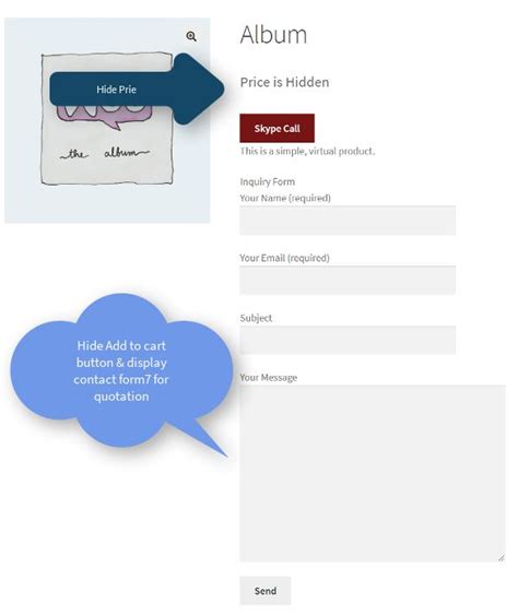 woocommerce hide price and hide add to cart button by codesniffer