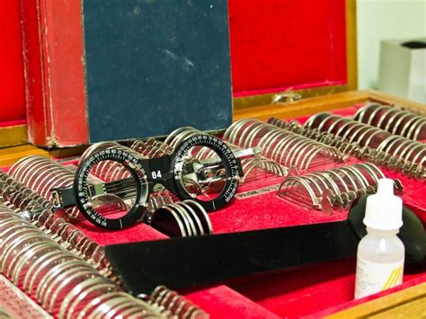 Optometry Lens And Eyeglasses Stock Image Colourbox