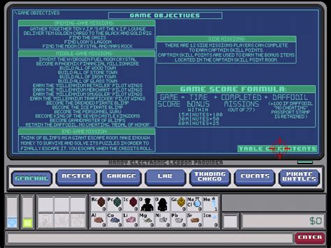 Game Objectives Blimps