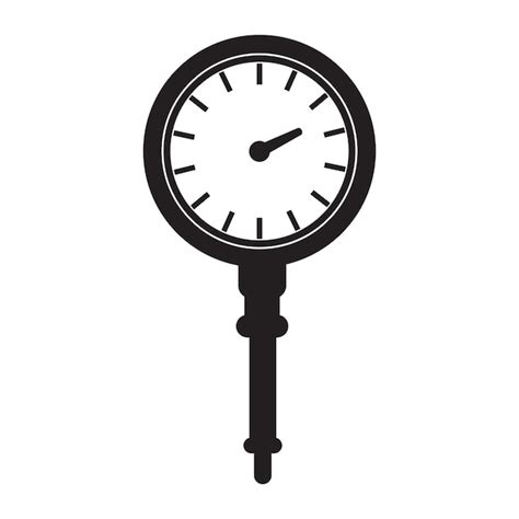 Premium Vector Manometer Or Pressure Gauge Icon