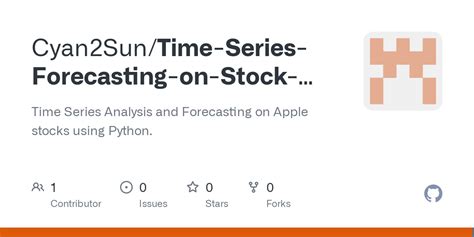 Github Cyan2sun Time Series Forecasting On Stock Data Time Series Analysis And Forecasting On