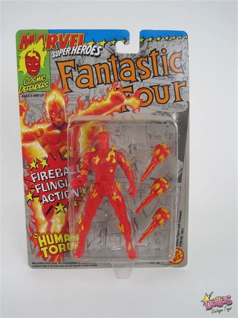 1992 Toy Biz Marvel Super Heroes The Human Torch 1d