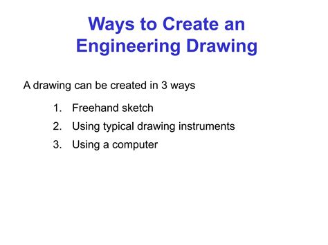 Engineering Drawing Chapter 01 Introduction Ppt