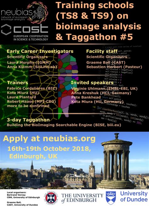 Neubias Bioimage Analysis Training Schools October 2018 Edinburgh