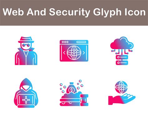 Web And Security Vector Icon Set 20647996 Vector Art At Vecteezy