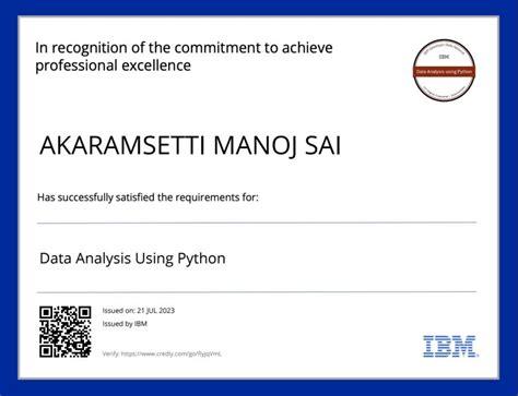 Manoj Sai On Linkedin Dataanalysis Python Ibmskillsbuild
