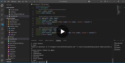 Python Programming Project Learningjourney Calculator Sai Uppu