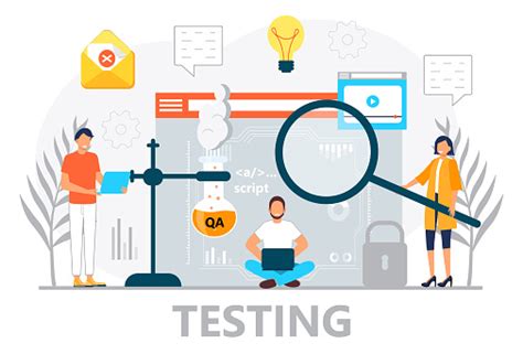 방문 페이지에 대한 웹 개발자 개념 벡터입니다 프로그래머는 크레인을 사용하여 웹 사이트를 구성하고 코드를 작성합니다 디지털 또는