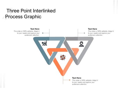 Three Point Interlinked Process Graphic Graphics Presentation Background For Powerpoint