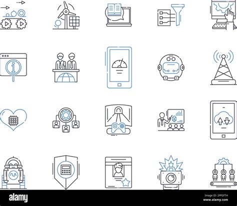 Project Management Line Icons Collection Timeline Planning Resources Budgeting Leadership