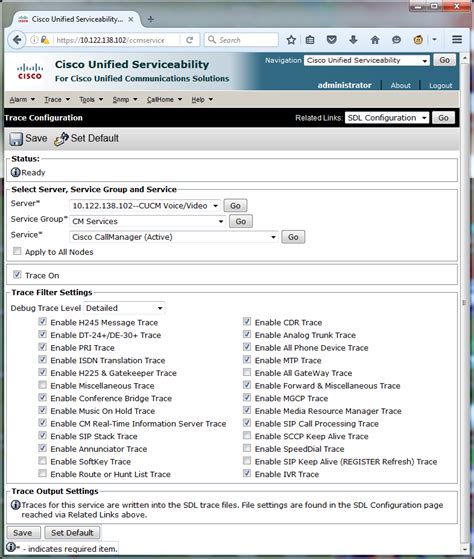 collect trace data for cucm 9 x or later cisco