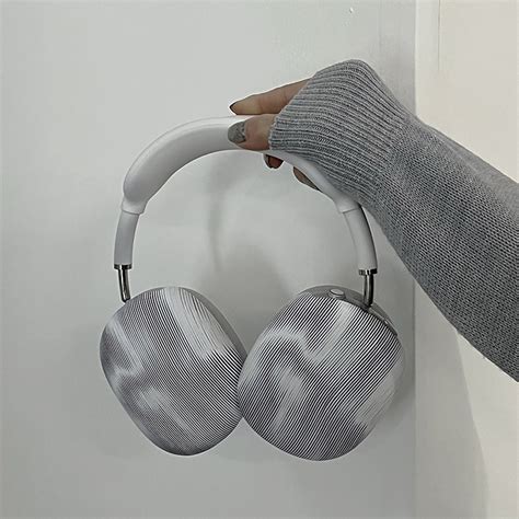 소유템 에어팟맥스 커버 케이스 블랙 무드 웨이브 무광 하드 헤드셋 케이스 위시버킷