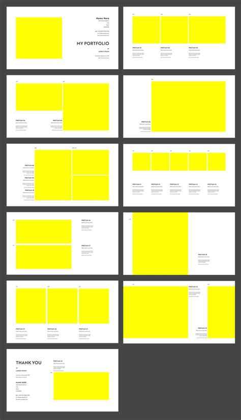 Personal Portfolio Presentation Layout Buy This Stock Template And Explore Similar… Graphic