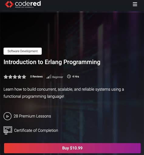 Introduction To Erlang Programming Course Codered Courses Erlang