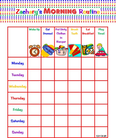 Daily Routine Chart For 5 Year Old Pdf At Kate Hughes Blog