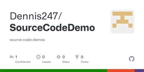 Github Dennis Sourcecodedemo Source Code Demos
