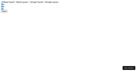 React Form Question 1 Forked Codesandbox