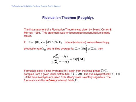 Ppt Fluctuation Theorem Roughly Powerpoint Presentation Free Download Id 533076