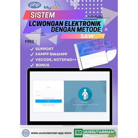 Jual Sistem Informasi Lowongan Kerja Berbasis Web PHP Dengan Metode SAW Shopee Indonesia