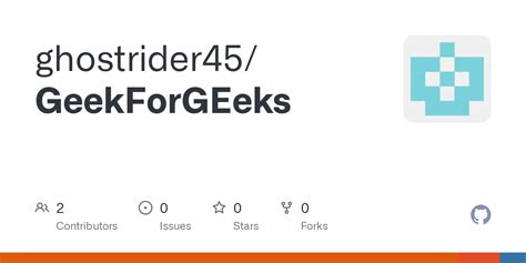 GitHub Ghostrider GeekForGEeks