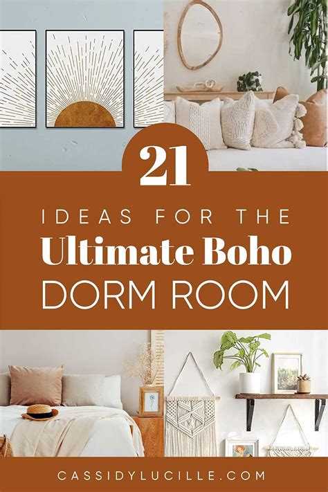 21 Ideas For The Ultimate Boho Dorm Room Stylish Boho Dorm Decor Ideas Cassidy Lucille