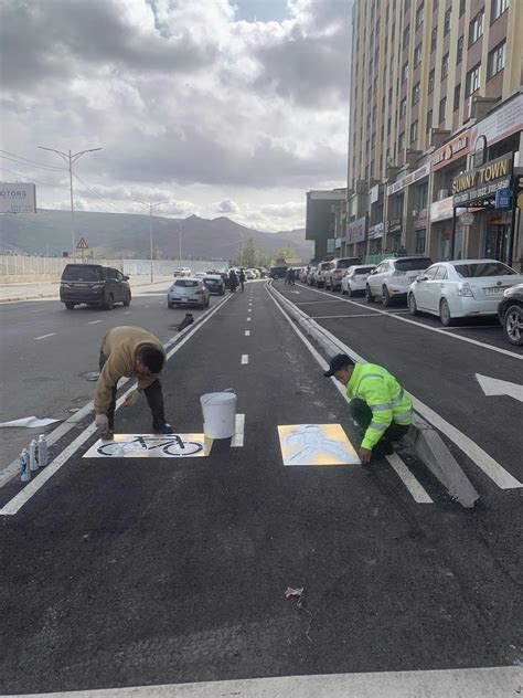 Хэвтээ тэмдэглэгээний ажил УБЗЗАГ ОНӨААТҮГ Хотод өнгө Хөгжилд хүч