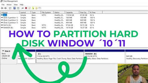 How To Partition Your C Drive In Pc Drive Partition In Pc How To Split C Drive In Pc Youtube