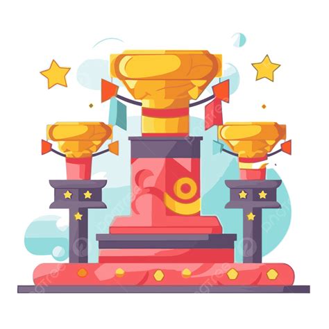 챔피언 트로피 디자인 아이디어 벡터 올림픽 연단 상표 만화 Png 일러스트 및 벡터 에 대한 무료 다운로드 Pngtree