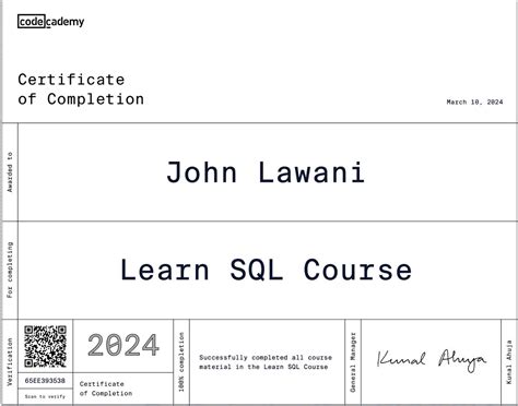 John Lawani On Linkedin Sql Dataanalysis Codeacademy