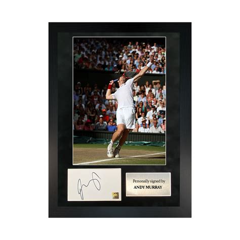 Andy Murray A3 Signed Photo Frame Mr Memorabilia