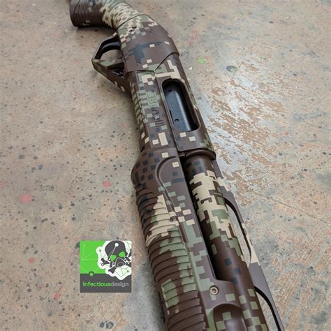 Benelli Shotgun In A Cerakote Optifade Camo Finish By Matt Cerakote