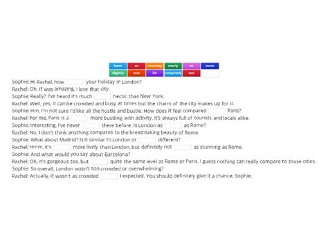 Modifying Comparatives Complete The Sentence