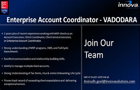 Anirudh Goel On Linkedin Hiringalert Exciting Role Innovasolutions…