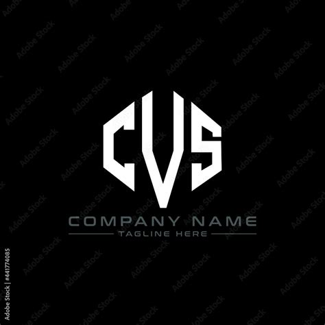 CVS Letter Logo Design With Polygon Shape CVS Polygon Logo Monogram CVS Cube Logo Design CVS