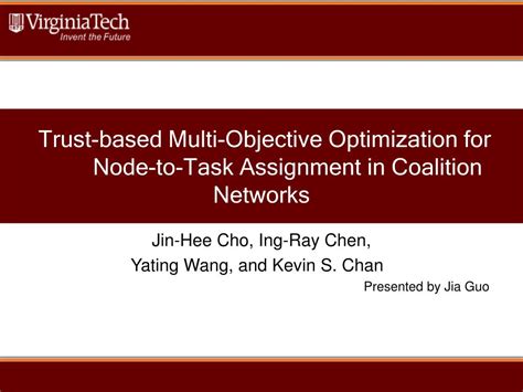 Ppt Trust Based Multi Objective Optimization For Node To Task