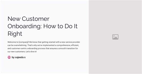 New Customer Onboarding How To Do It Right