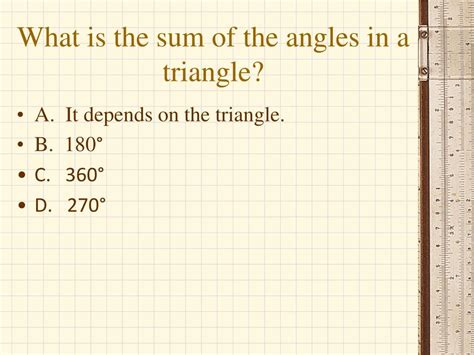 PPT Finding The Sum Of Angles In Triangles And Quadrilaterals PowerPoint Presentation ID