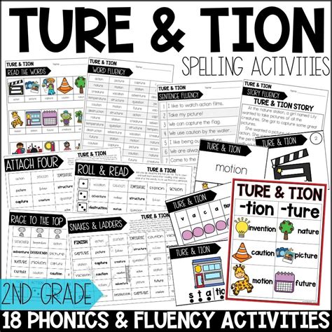 Ture And Tion Worksheets Activities And Games For 2nd Grade Phonics Or