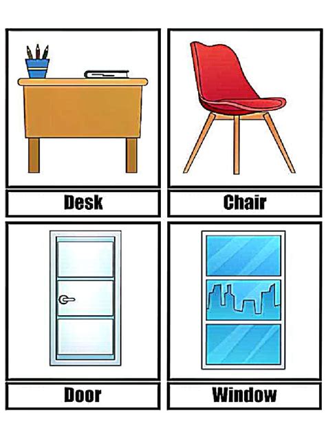 Classroom Object Flash Cards Thiranenglish Pdf